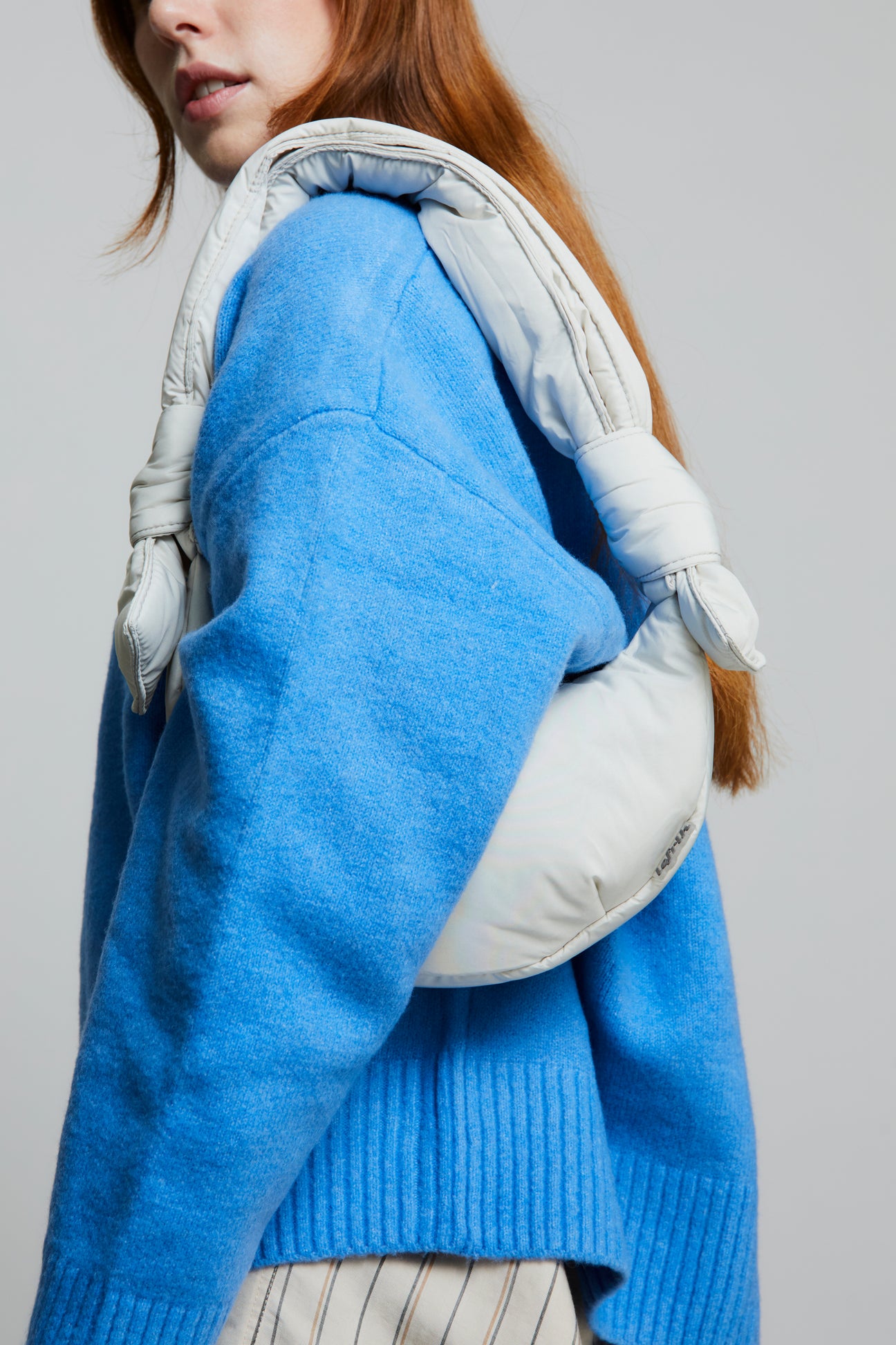 Lefrik - Biwa Micro Ice - Quilted half moon bag